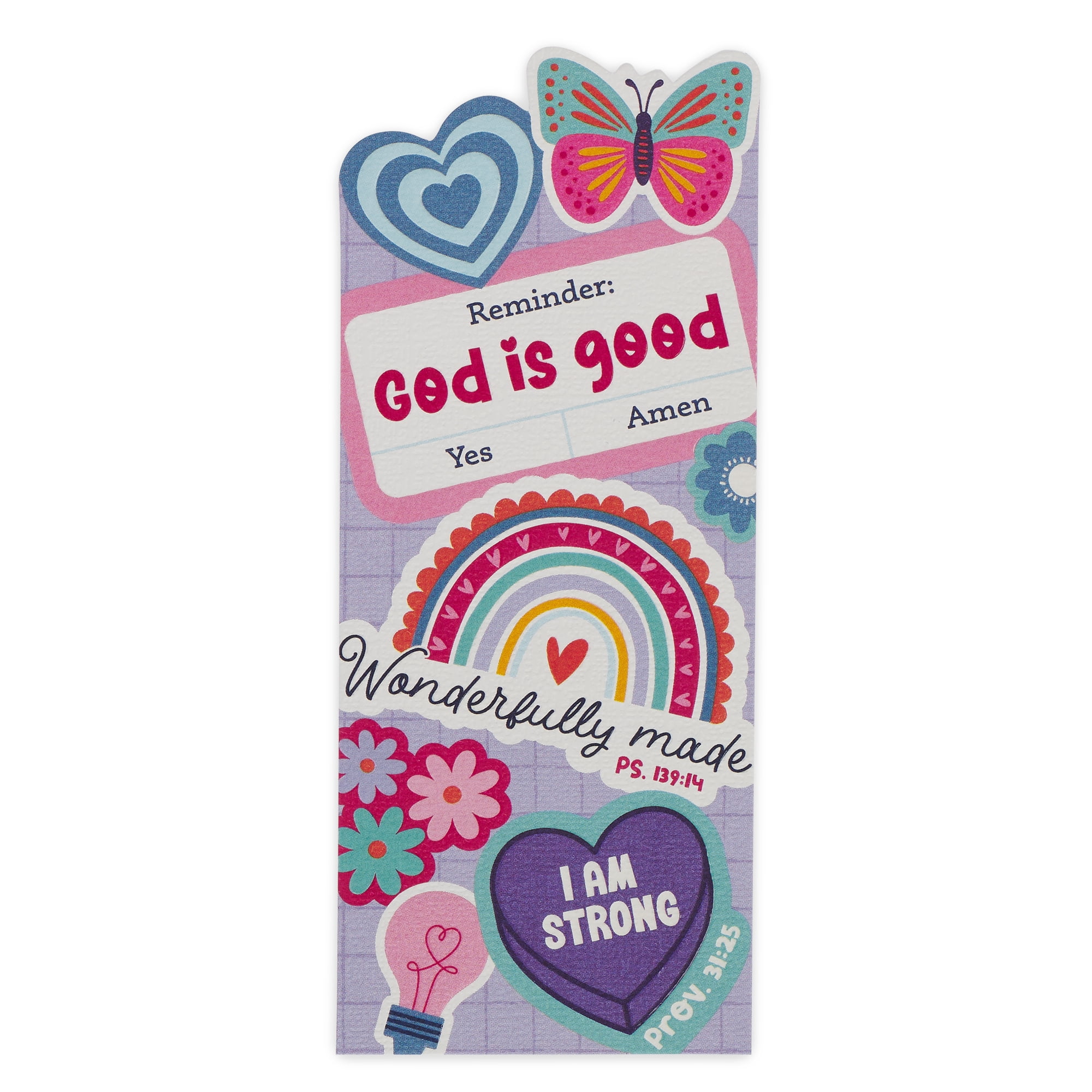 Christian Art Gifts Inspirational Premium Cardstock Scripture Bookmark ...