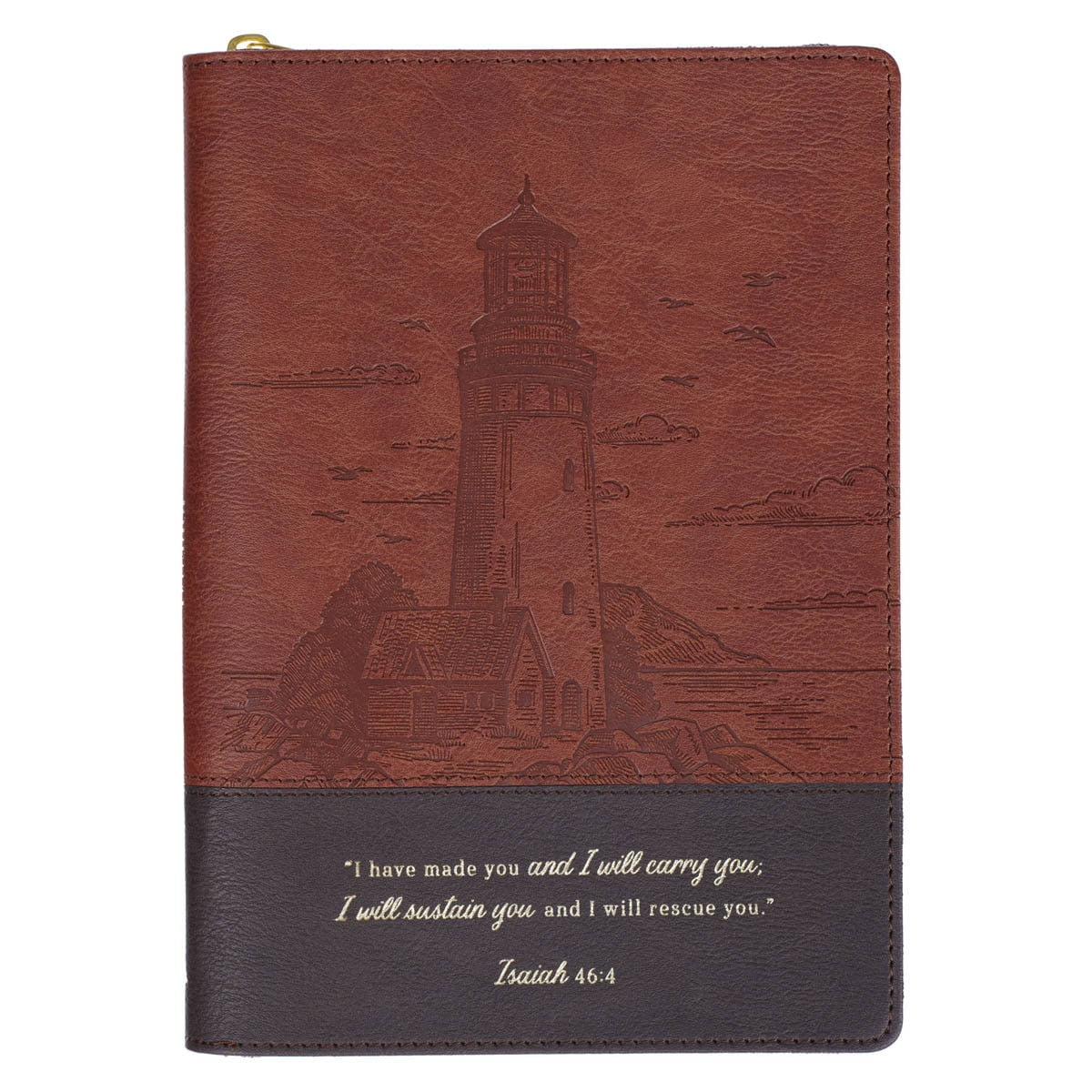 Christian Art Gifts Inspirational Zippered Journal, I Will Carry You ...