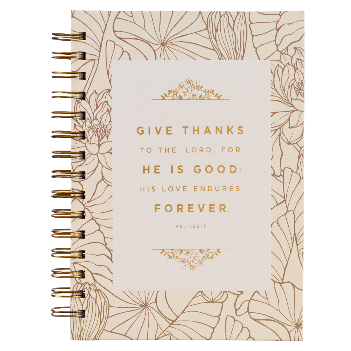 Christian Art Gifts Journal w/Scripture for Women Give Thanks Psalm 106 ...