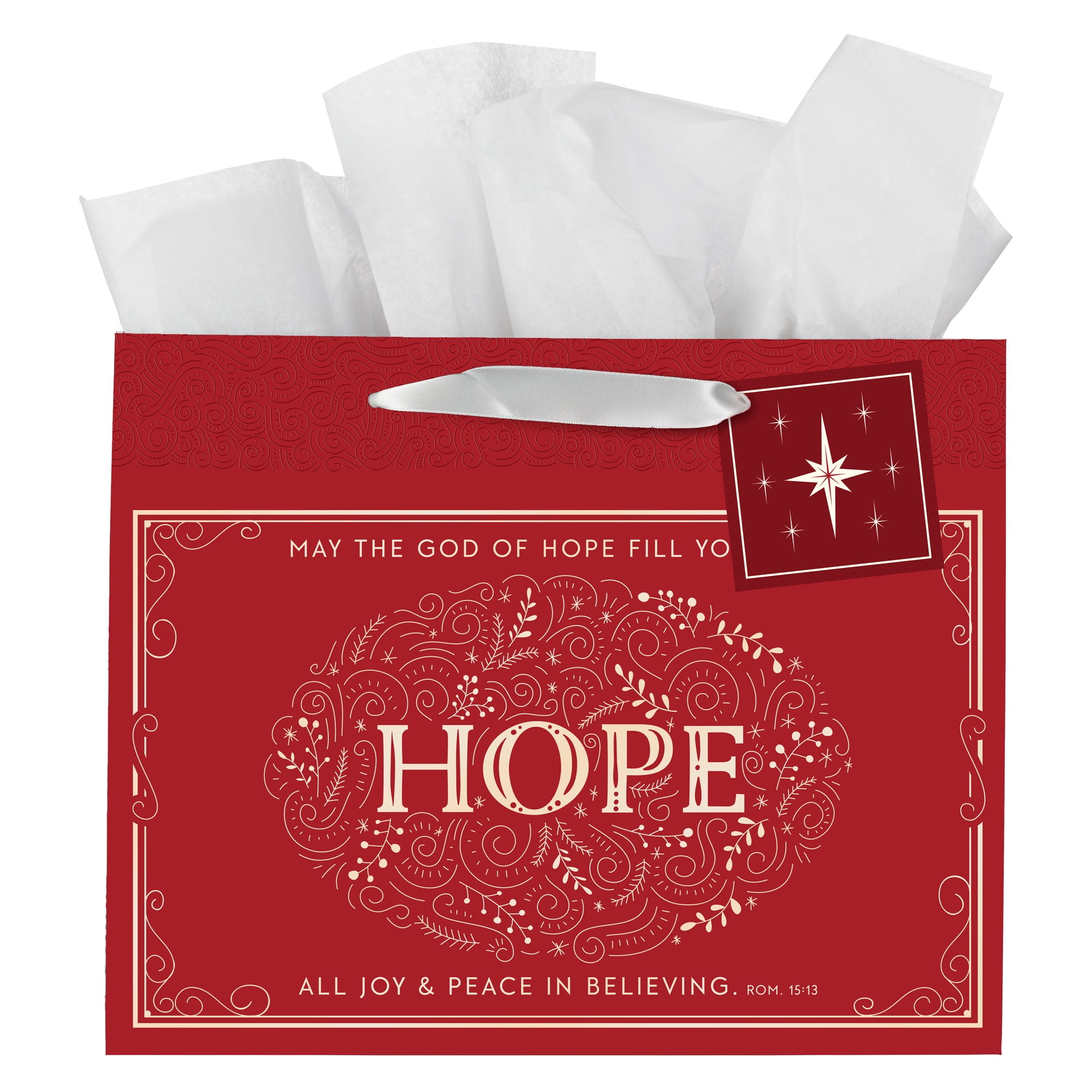 Christian Art Gifts Large Landscape Inspirational Christmas Gift Bag ...