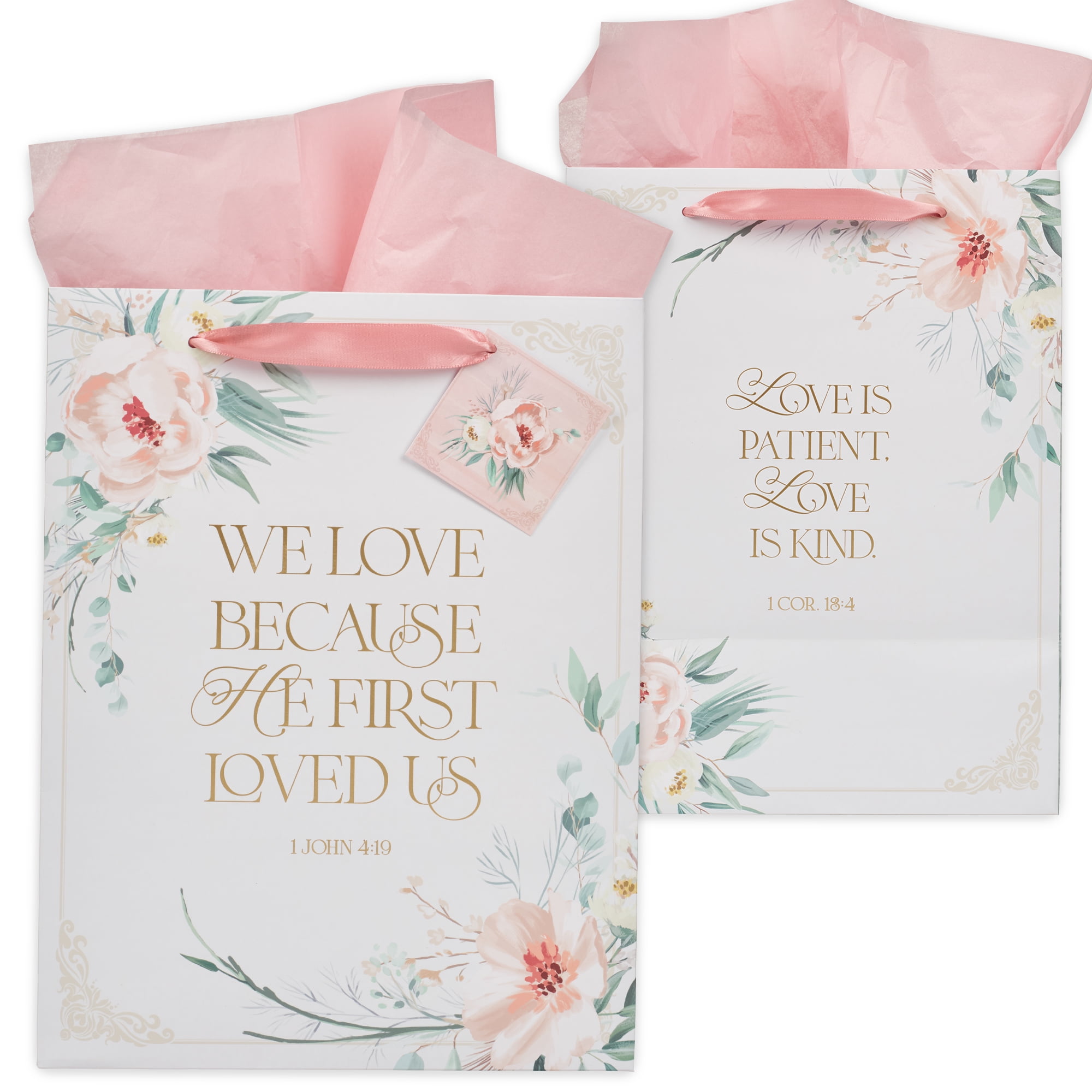 Christian Art Gifts Large Portrait Inspirational Scripture Gift Bag ...