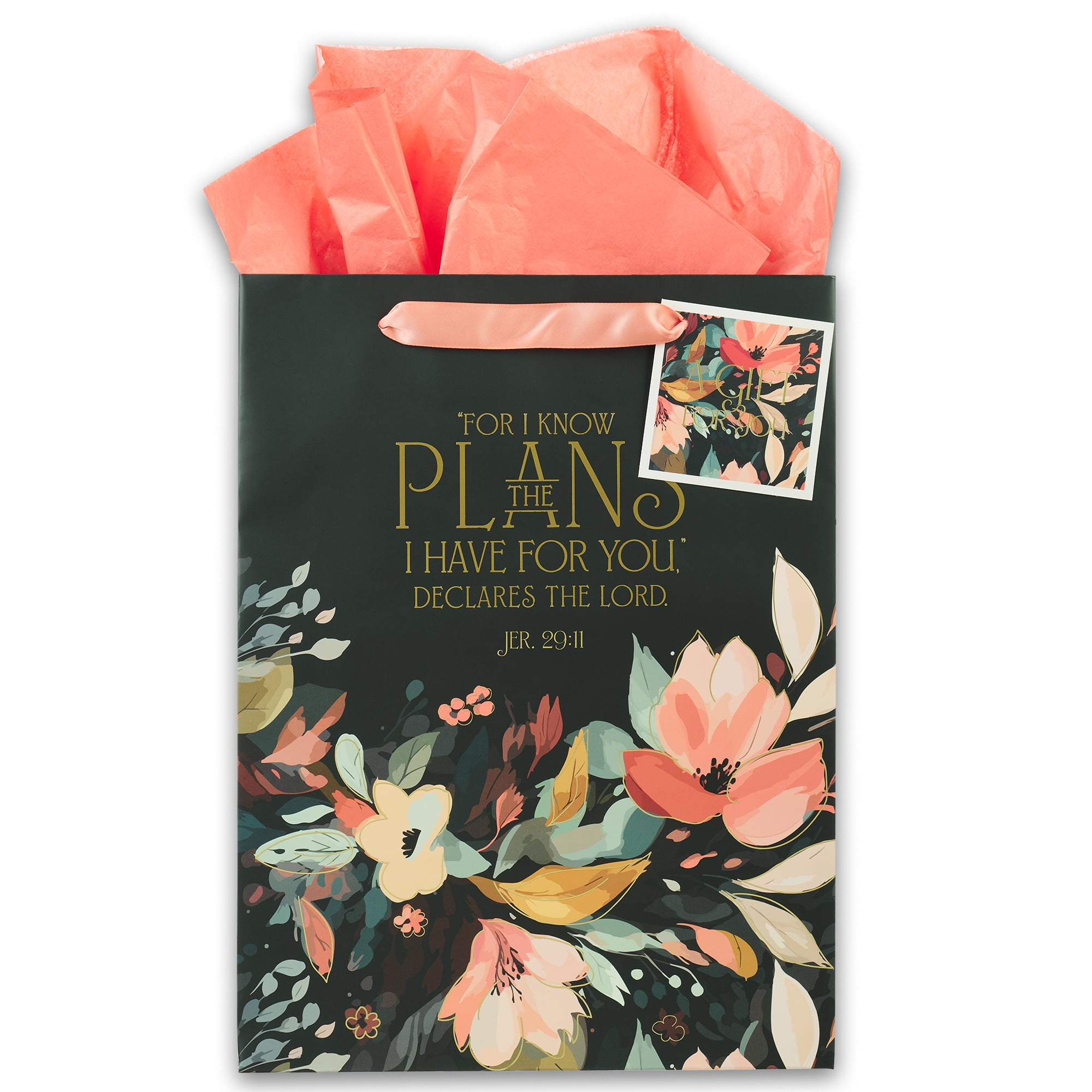 Christian Art Gifts Large Portrait Inspirational Scripture Gift Bag ...