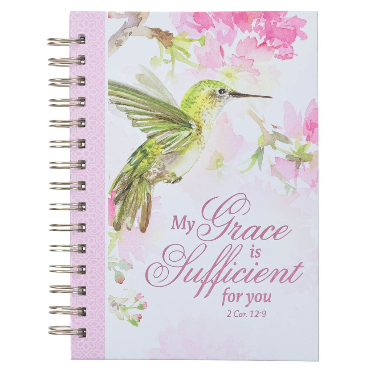 Christian Art Gifts Pink Journal w/Scripture My Grace Large Bible Verse ...
