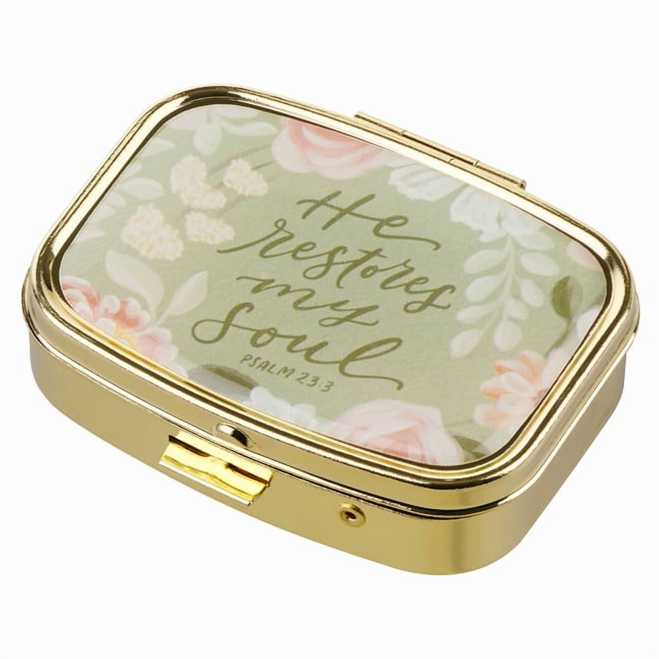 Christian Art Gifts Portable Pill Box Container Organizer for Women ...
