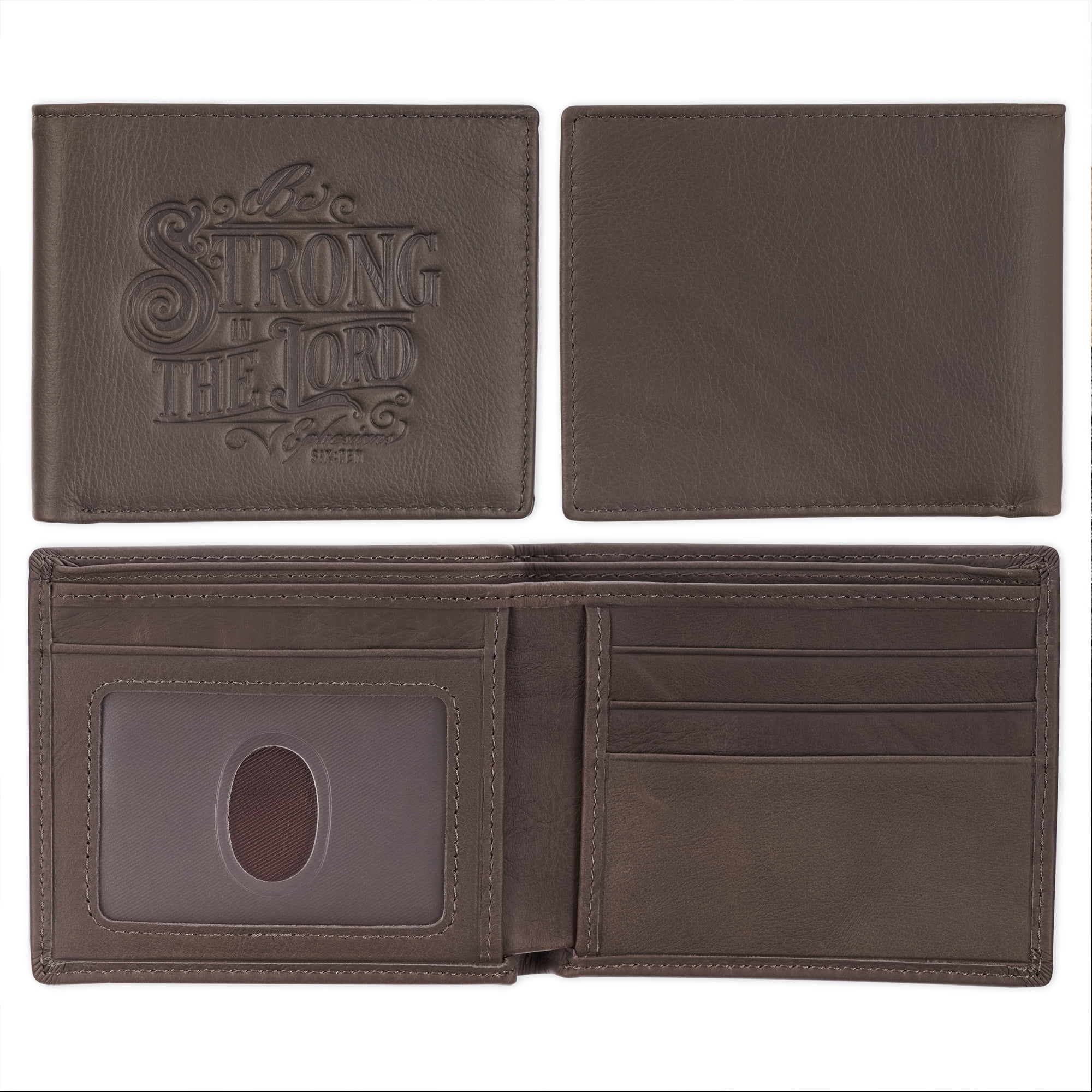 Christian Art Gifts Premium Genuine Full-grain Leather Scripture Wallet ...