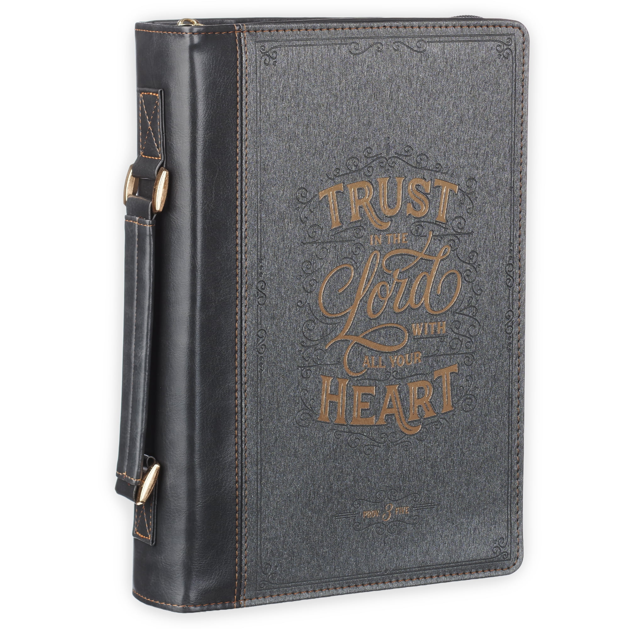 Christian Art Gifts Premium Vegan Leather Inspirational Bible Cover for ...