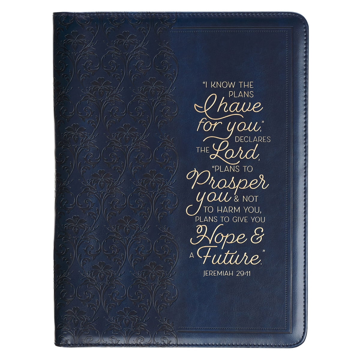 Christian Art Gifts Premium Vegan Leather Zippered Portfolio for Women ...