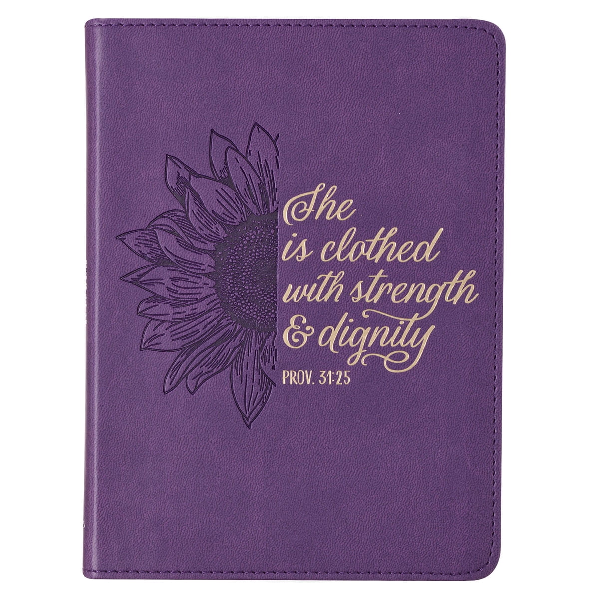 Christian Art Gifts Purple Vegan Leather Small Journal Inspirational ...