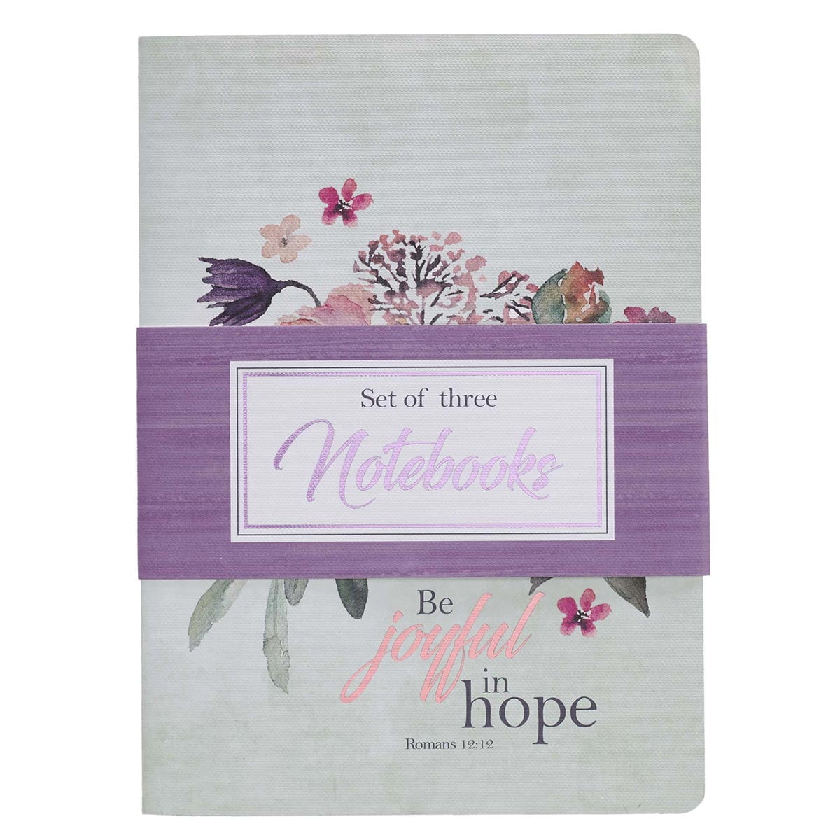 Christian Art Gifts Slim Scripture Notebooks for Women, Be Joyful In ...