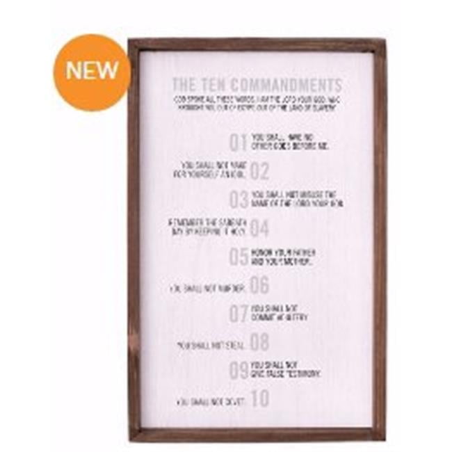 Christian Art Gifts The Ten Commandments Wall Plaque - 11 x 17 in ...