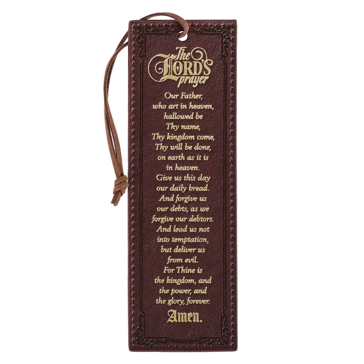Christian Art Gifts Vegan Leather Premium Scripture Bookmark for Men ...