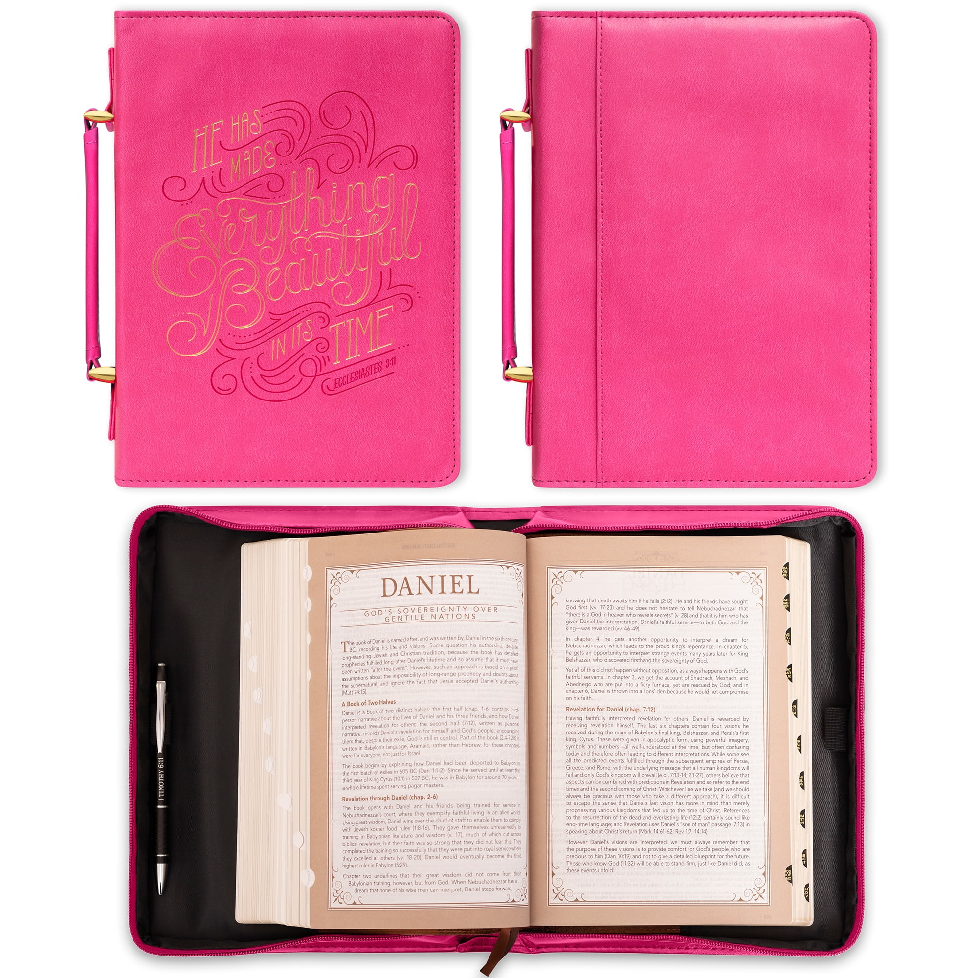 Christian Art Gifts Women's Fashion Bible Cover He Has Made Everything ...