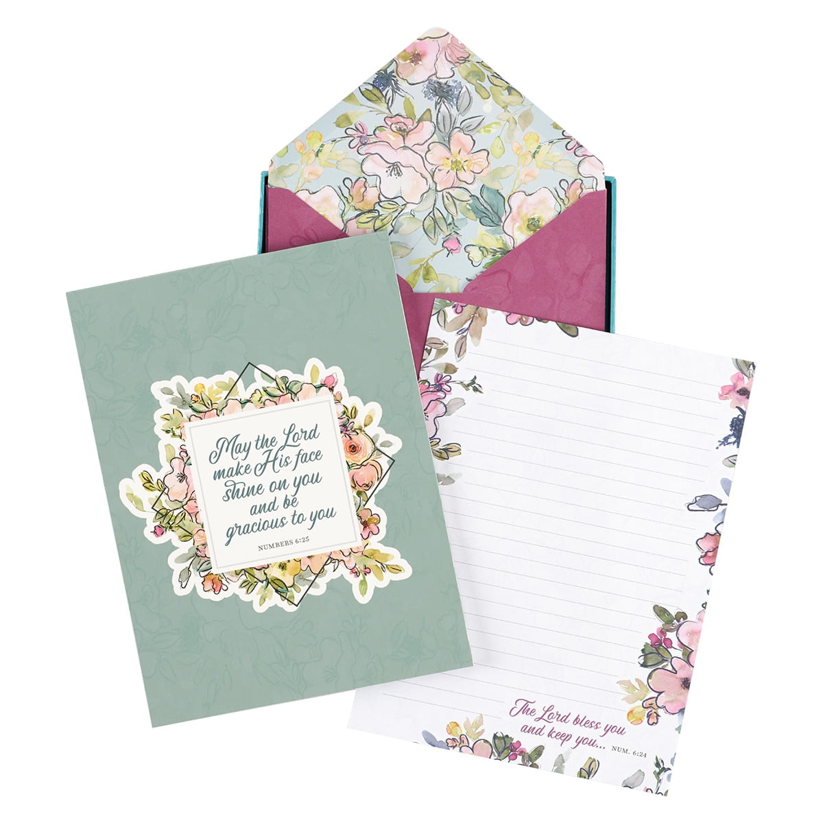 Christian Art Gifts Writing Paper & Envelope Stationery Set for Women ...
