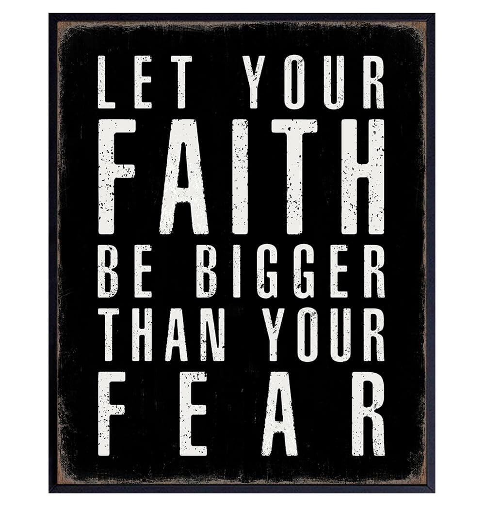 Christian Art Inspirational Wall Decor - Bible Verse Wall Art for Women ...