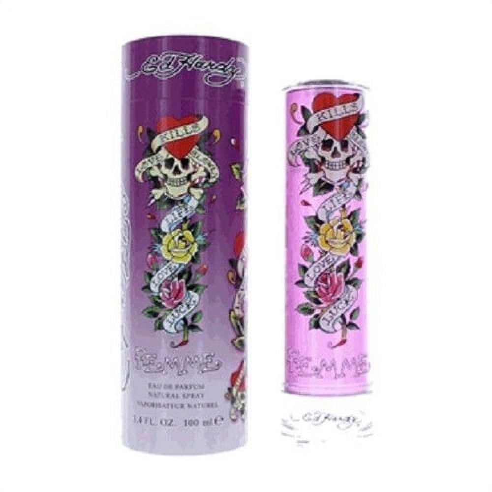 Christian Audigier Ed Hardy Femme Eau de Parfum, Perfume for Women, 3.4 ...