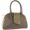 Christian Audigier Gwen Bowler Handbag - Taupe - Walmart.com
