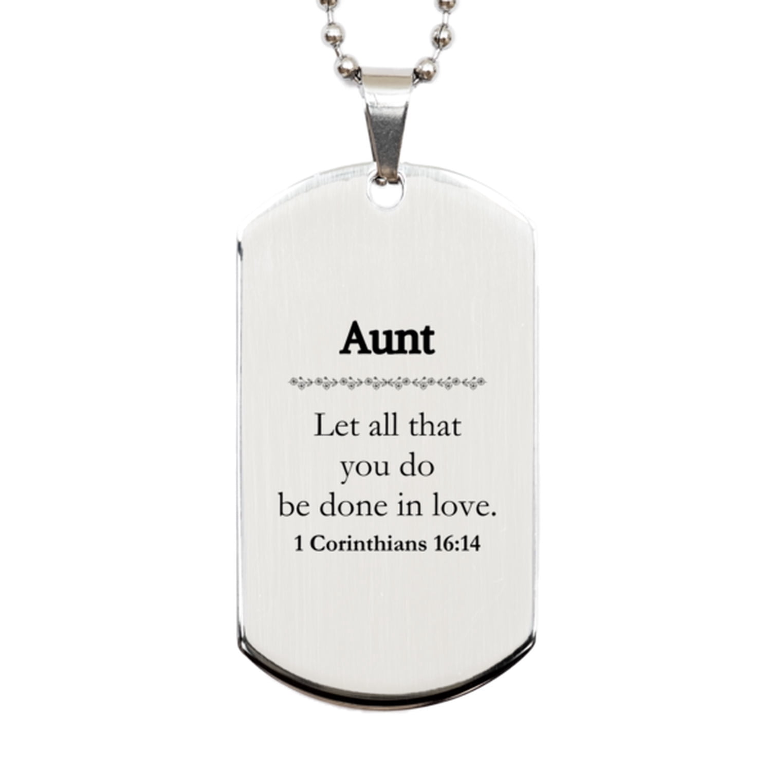Christian Aunt Gifts, Let all that you do be done in love, Bible Verse ...