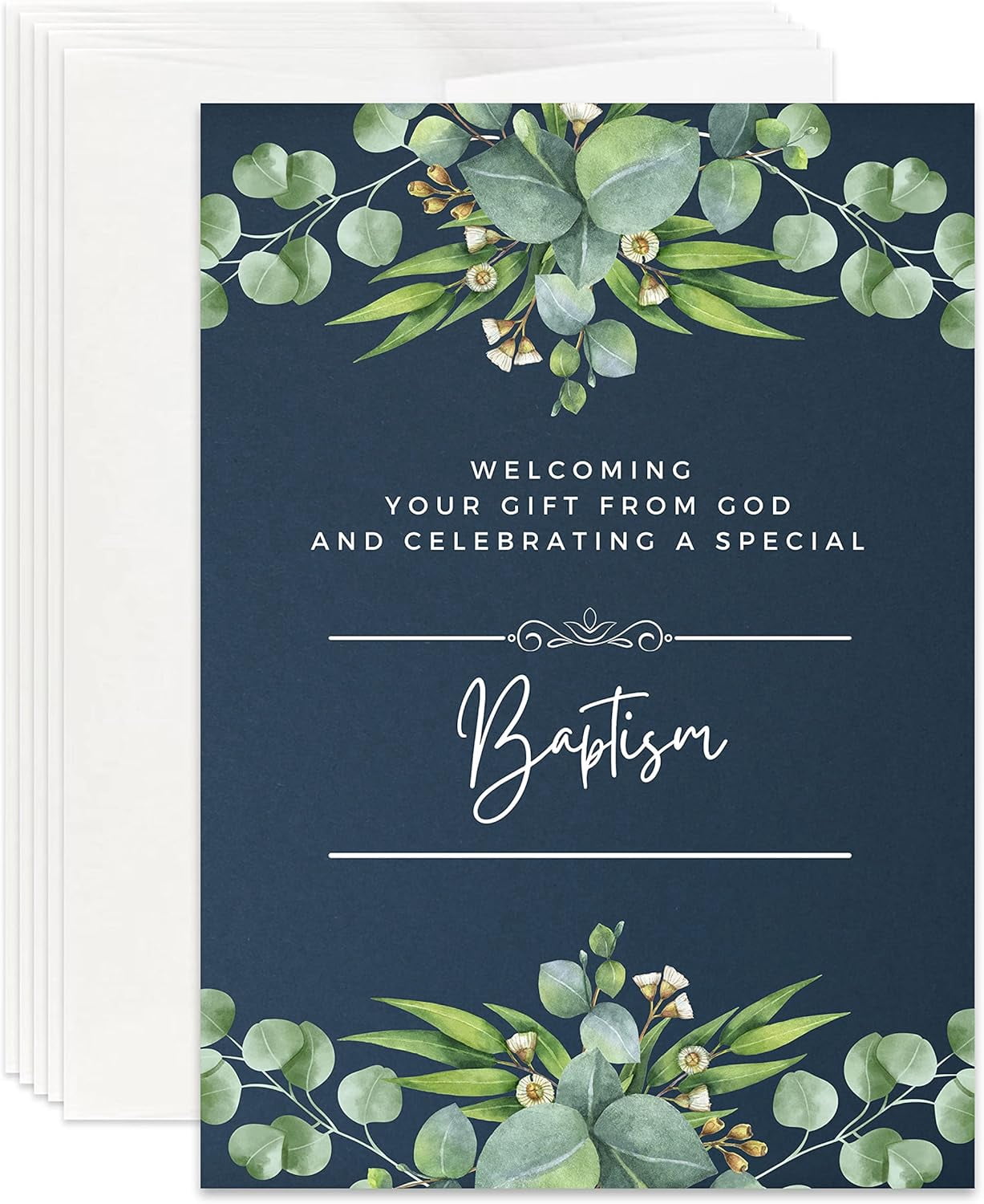 Christian Baby Baptism Card | Baptism Card for Baby Girl or Baby Boy ...