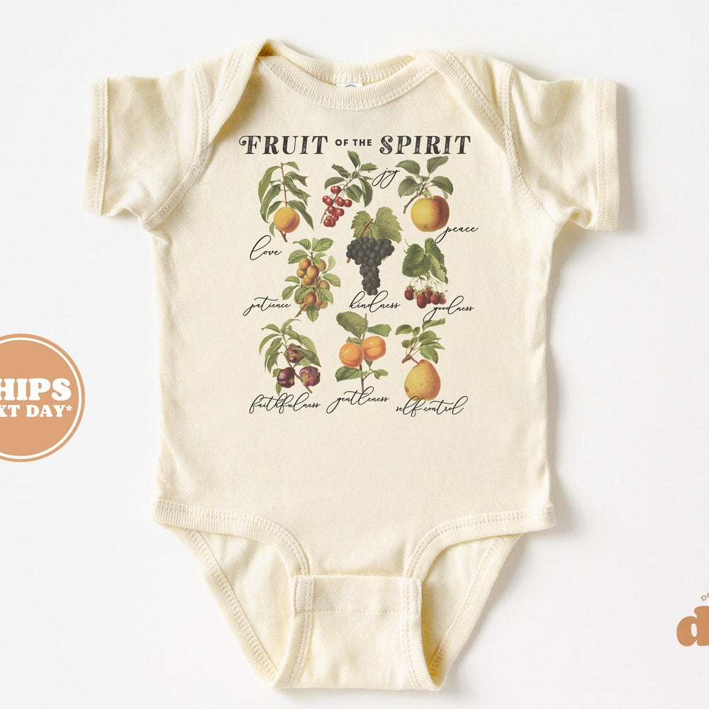 Christian Baby Bodysuits, Jesus Shirt, Fruit Of The Spirit Infant Cute ...