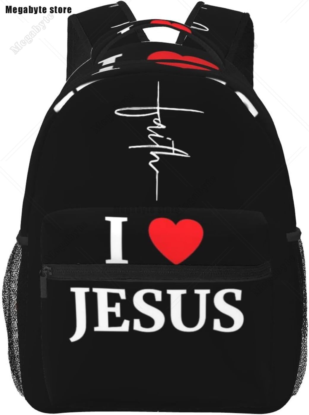Christian Backpack Religious Bible Verse The Lord Is My Rock Pattern ...