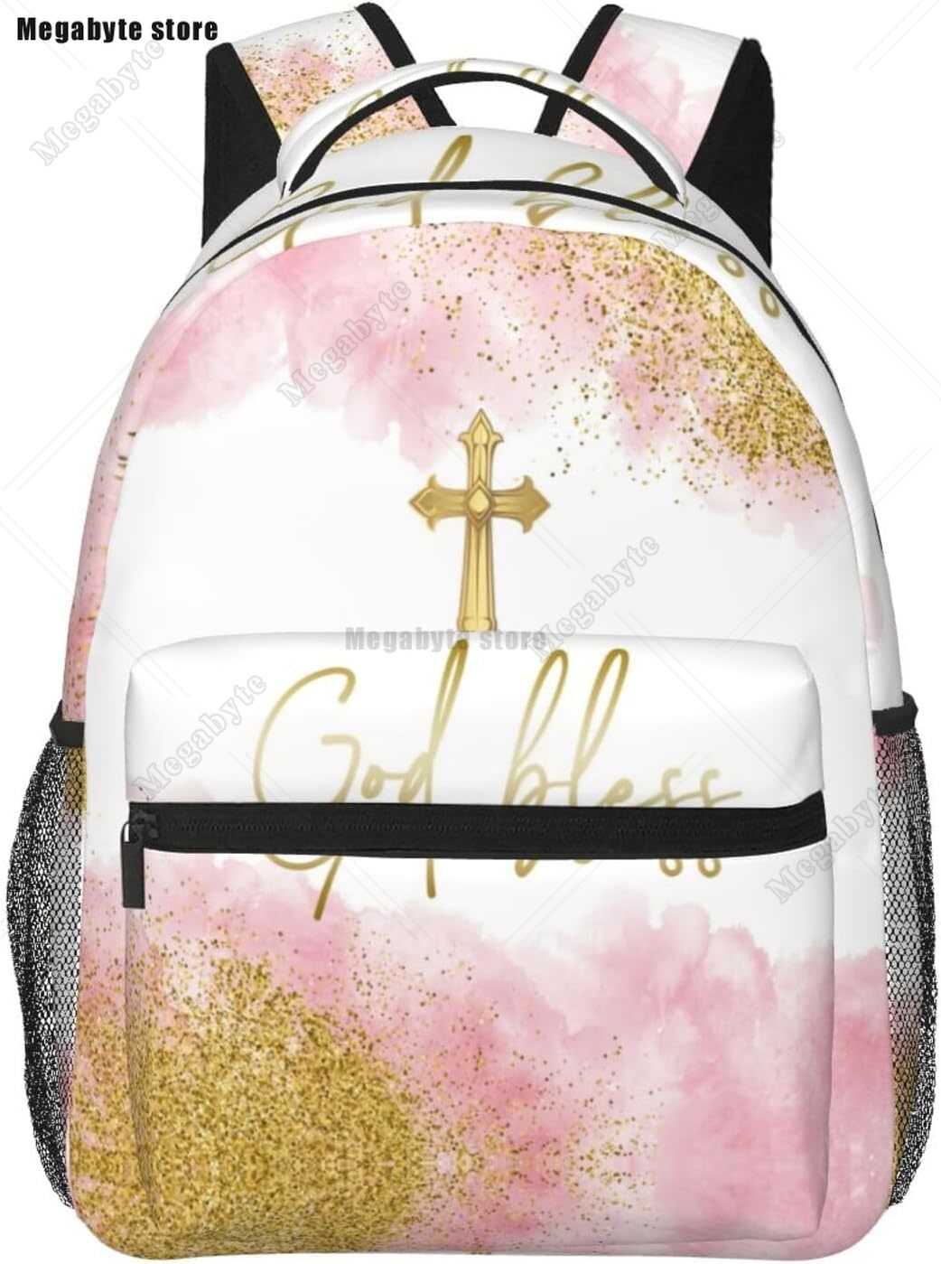 Christian Backpack Religious Bible Verse The Lord Is My Rock Pattern ...