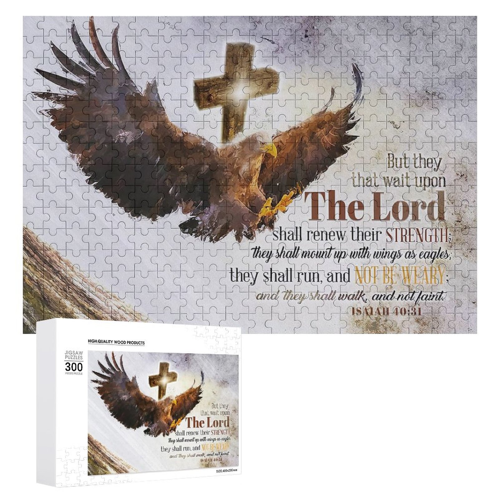 Christian Bald Eagle 300 Piece Jigsaw Puzzle for Adults and Families ...