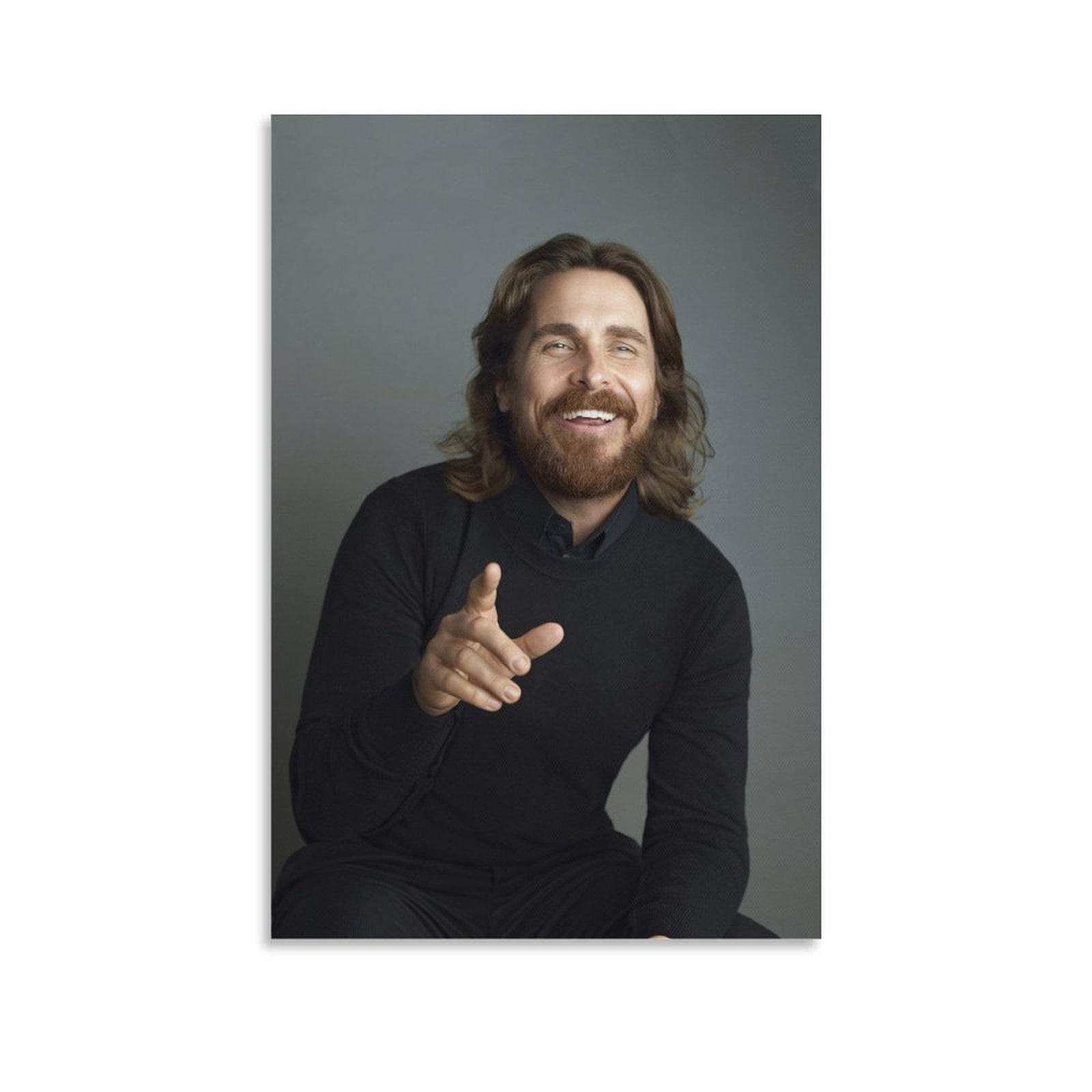 Christian Bale Poster Star Canvas Wall Art Poster Decorative Bedroom ...