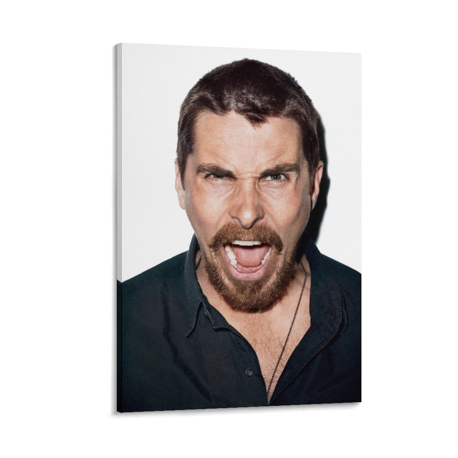 Christian Bale Whoop Poster Posters Wall Art Painting Canvas Gift Living Room Prints Bedroom ...