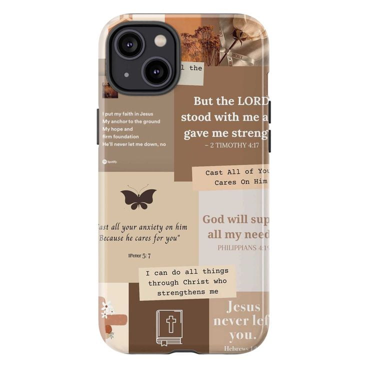 Christian Bible Verse Collage Phone Case, Inspirational Scripture ...