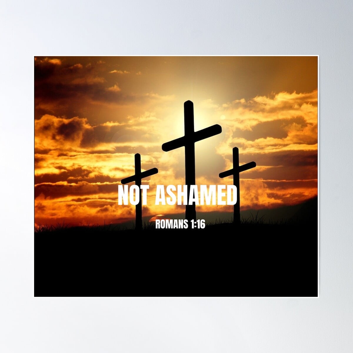 Christian Bible Verse: I Am Not Ashamed Of The Gospel Romans 1:16 ...