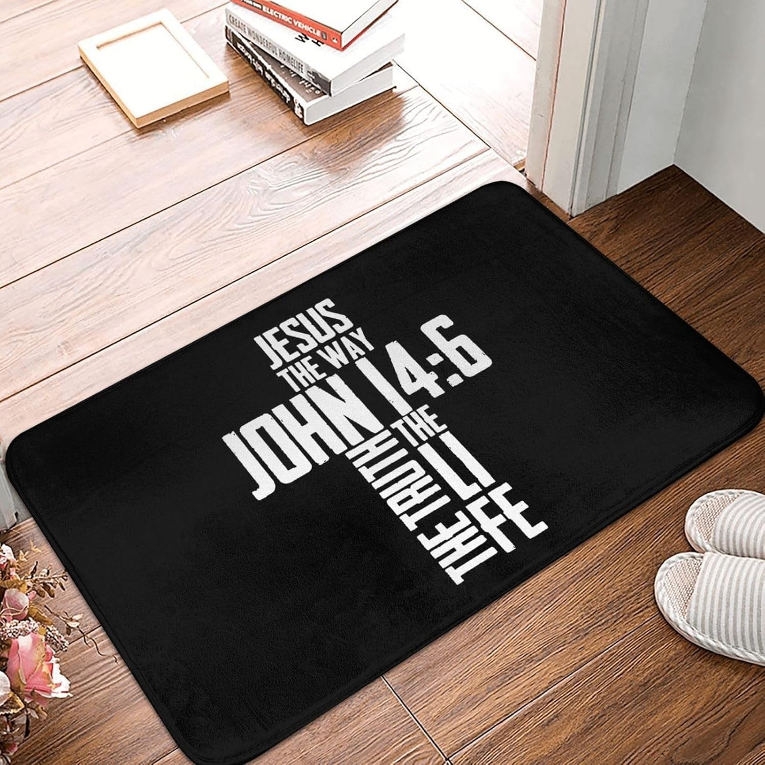 Christian Bible Verse Jesus The Way John 14-6 Indoor Doormat Home ...