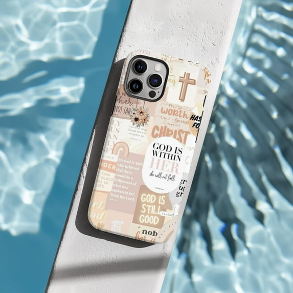 Christian Bible Verse Phone Case Retro 70s Wildflower Design iPhone 17 ...