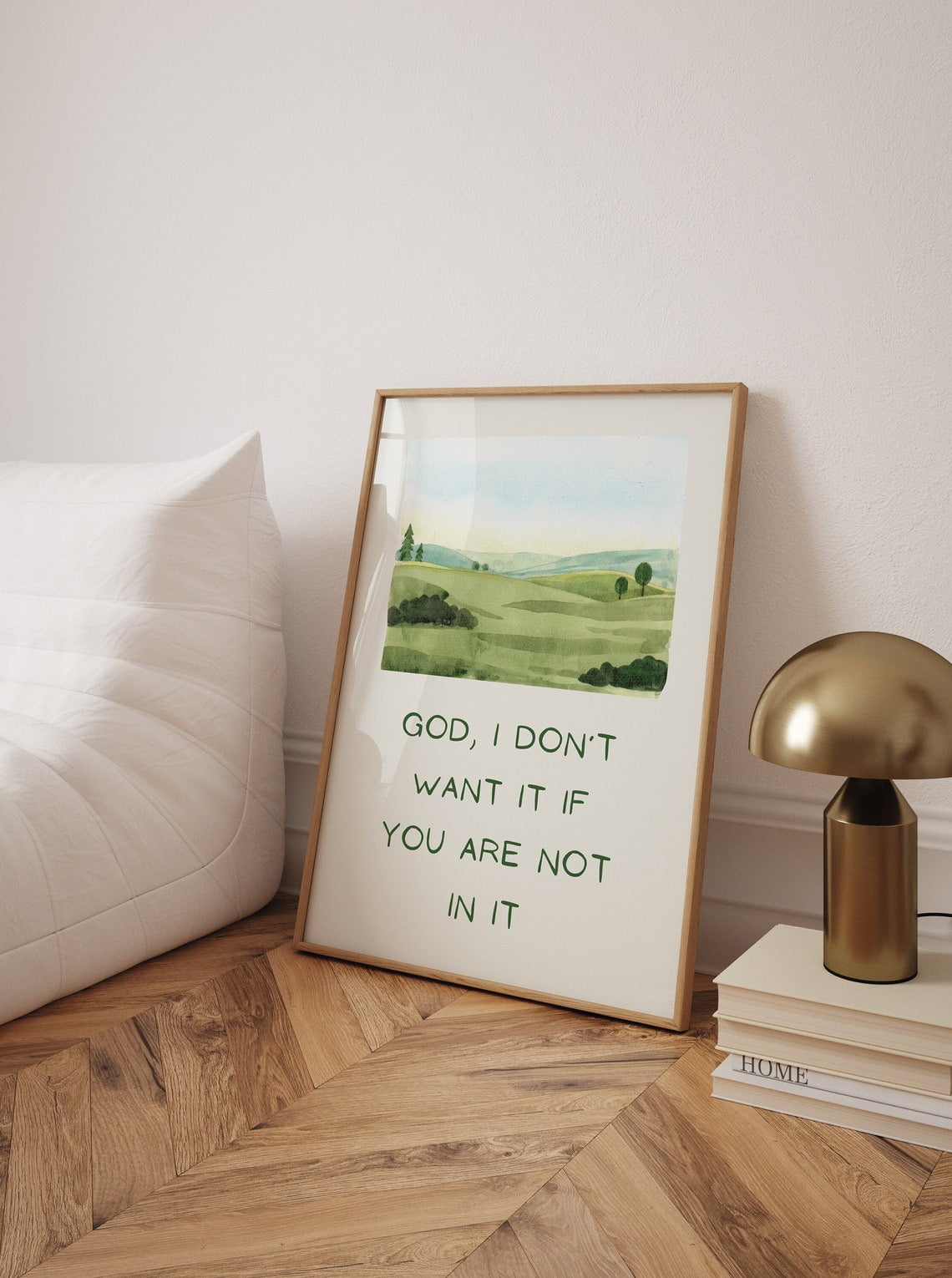 Christian Bible Verse Poster, Landscape Poster Art UNFRAMED Poster ...