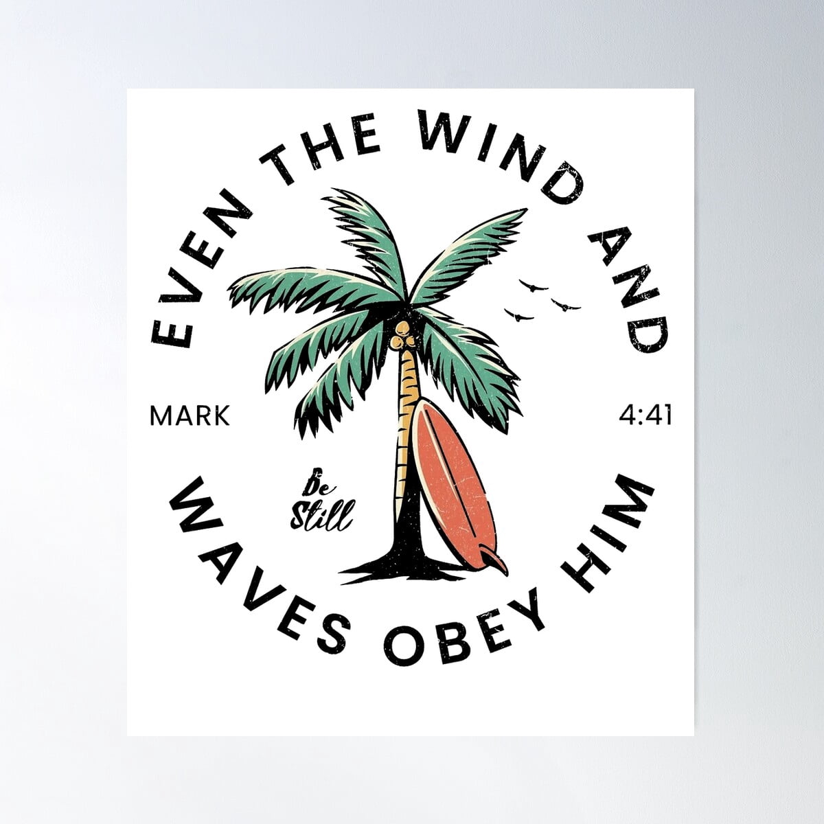 Christian Bible Verse Poster Wall Art, Modern Wall Decor For Living ...