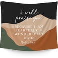 Christian Bible Verse Wall Tapestry Mountain Design 50×60 Inch Bedroom ...