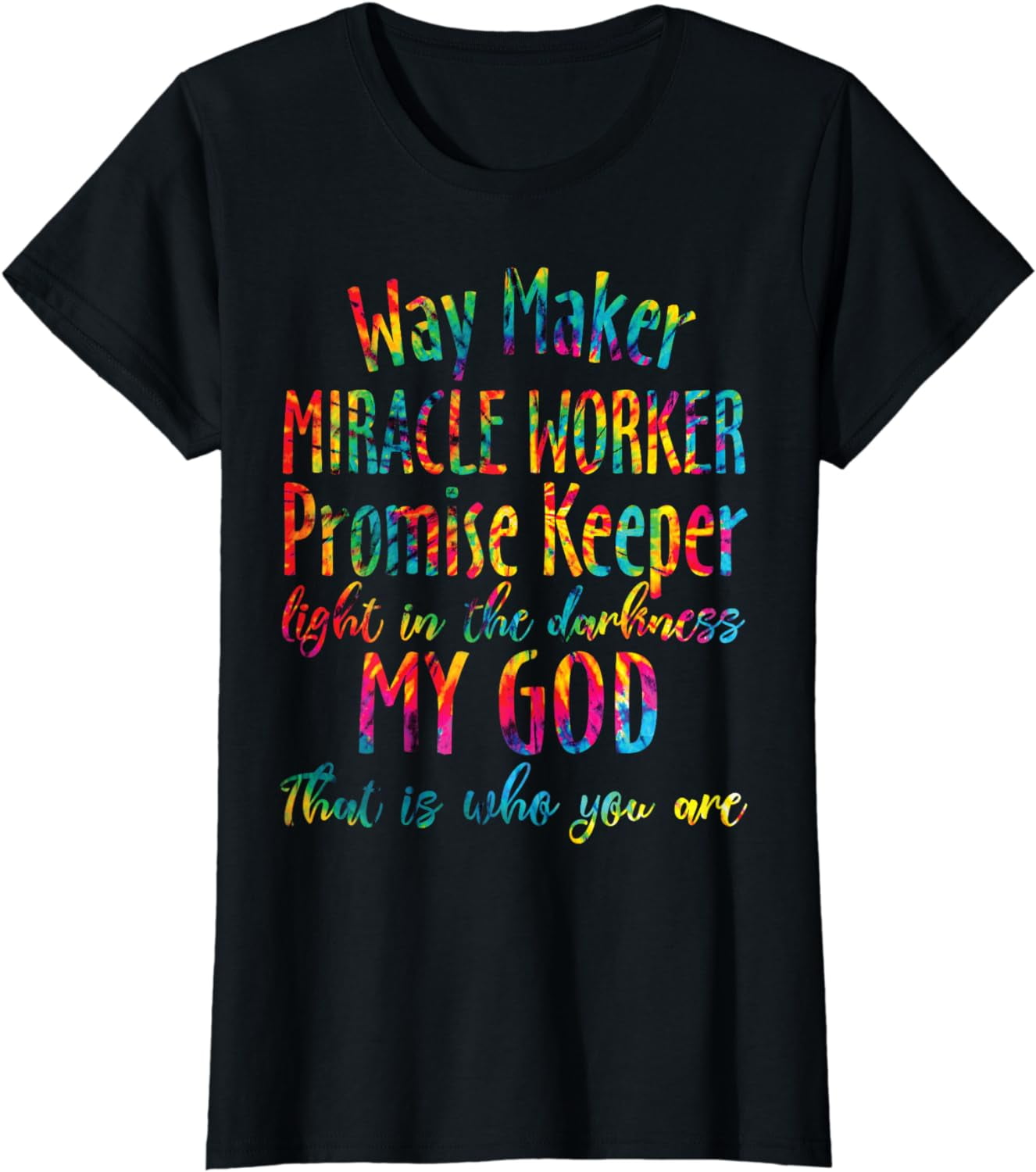 Christian Bible Verse Waymaker Miracle Worker Promise Keeper T-Shirt ...