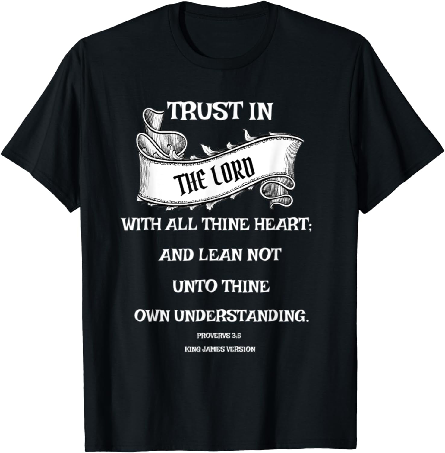 Christian Bible Verses T-Shirt Trust in the Lord Great Gift - Walmart.com