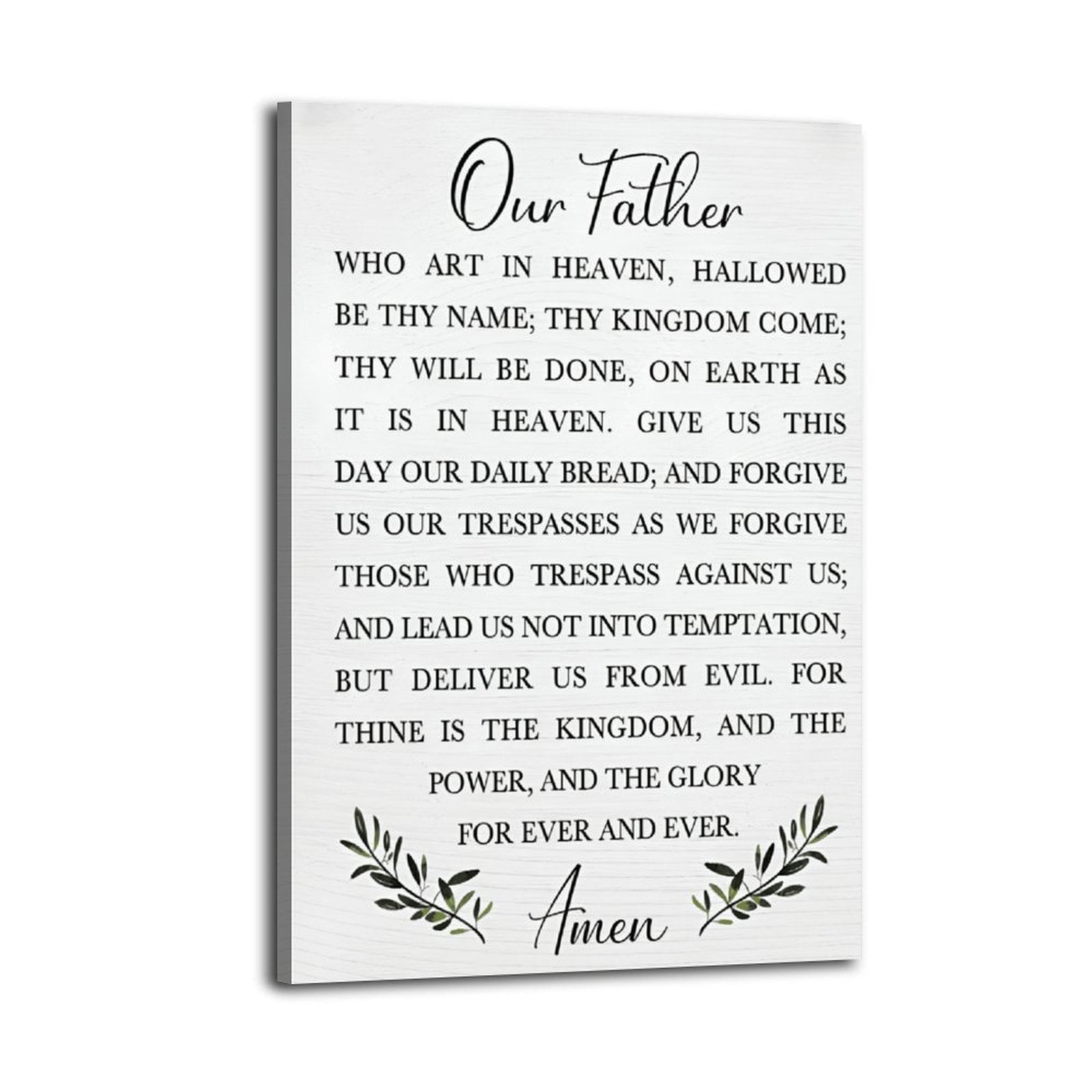 Christian Bible Verses Wall Decor Our Father Prayer Wall Decoration The ...