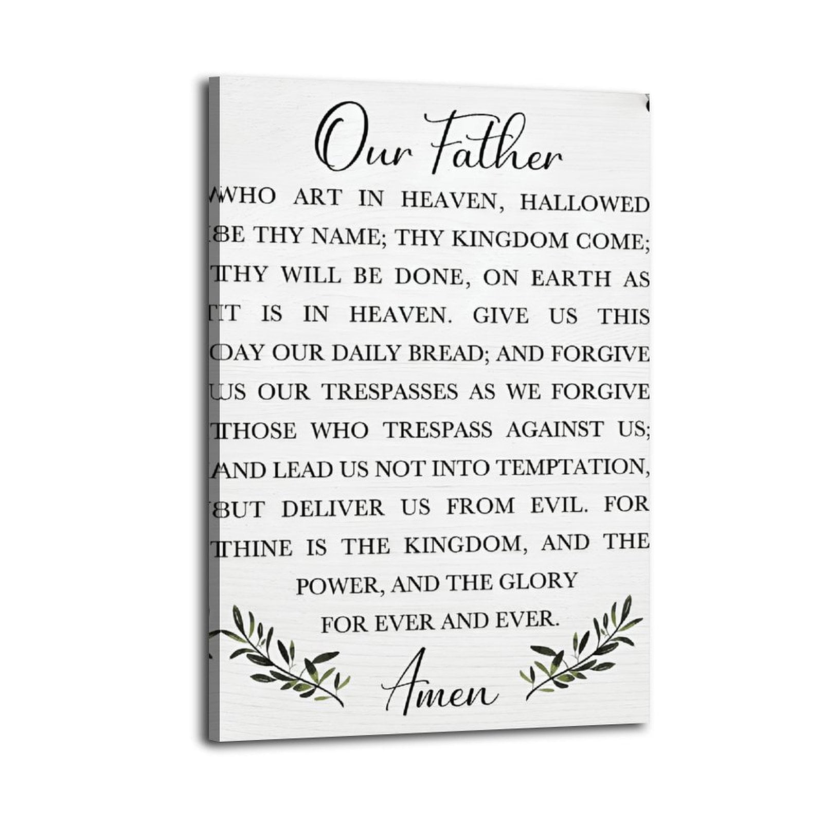 Christian Bible Verses Wall Decor Our Father Prayer Wall Decoration The ...