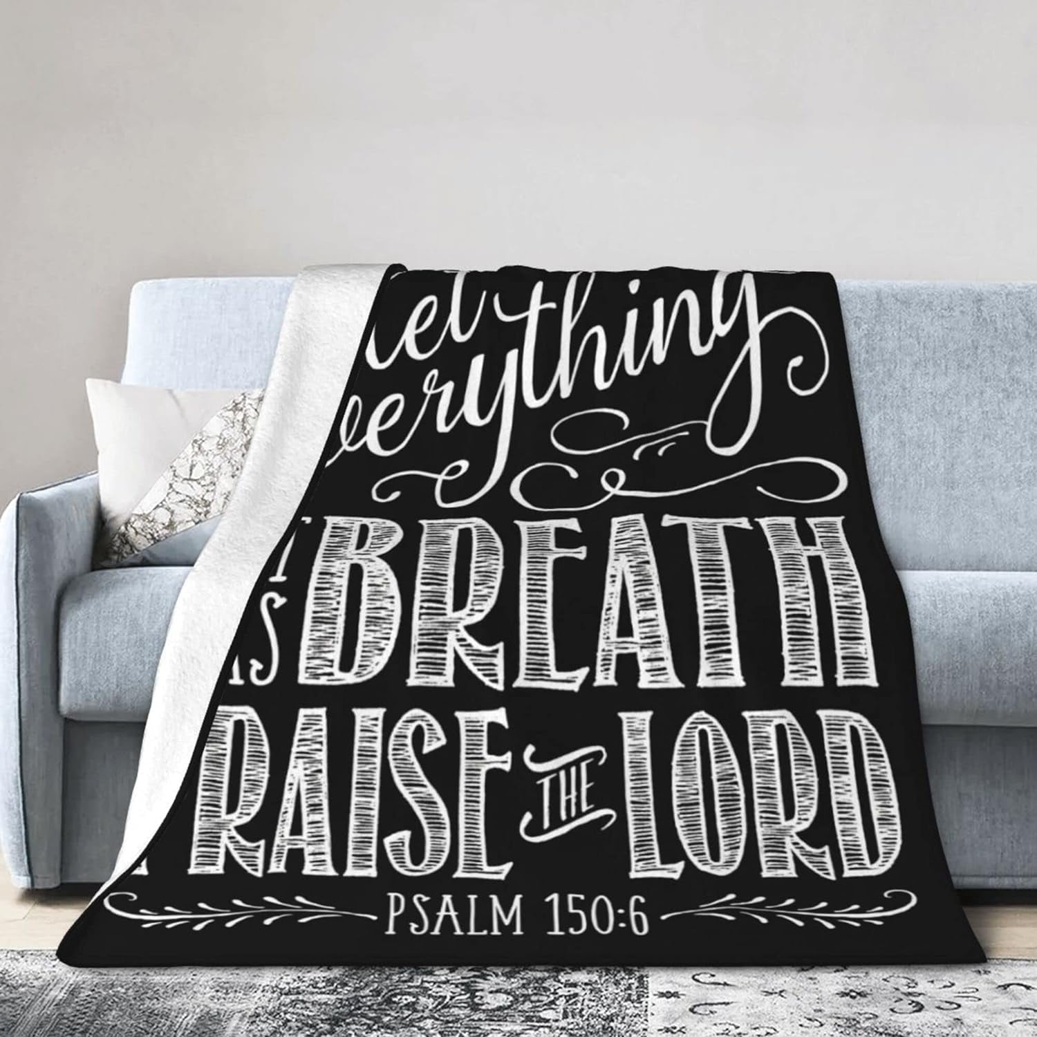 Christian Biblical Elegant Swashes Accents from Psalms Let Everything ...