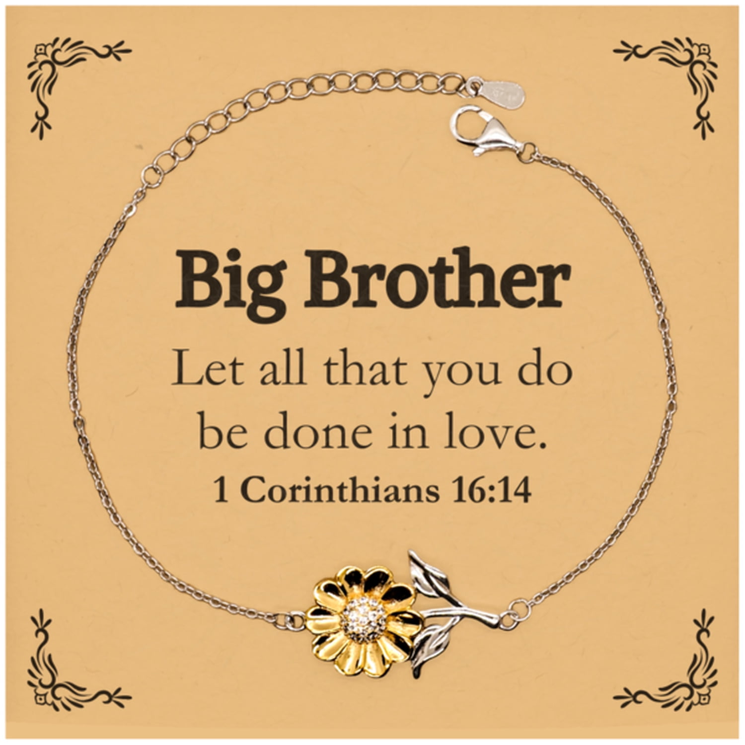 Christian Big Brother Gifts, Let all that you do be done in love, Bible ...