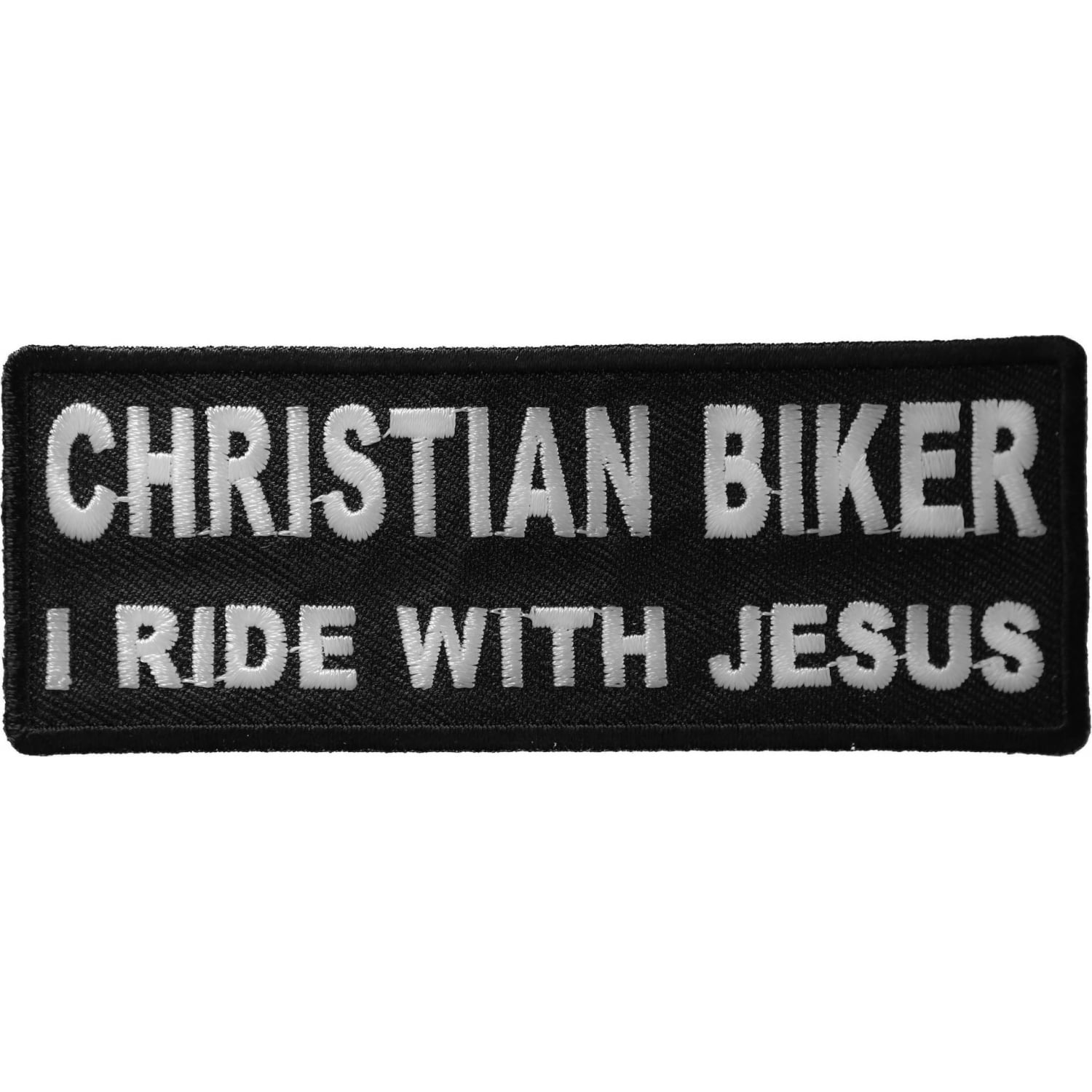 Christian Biker I Ride With Jesus Patch - Walmart.com