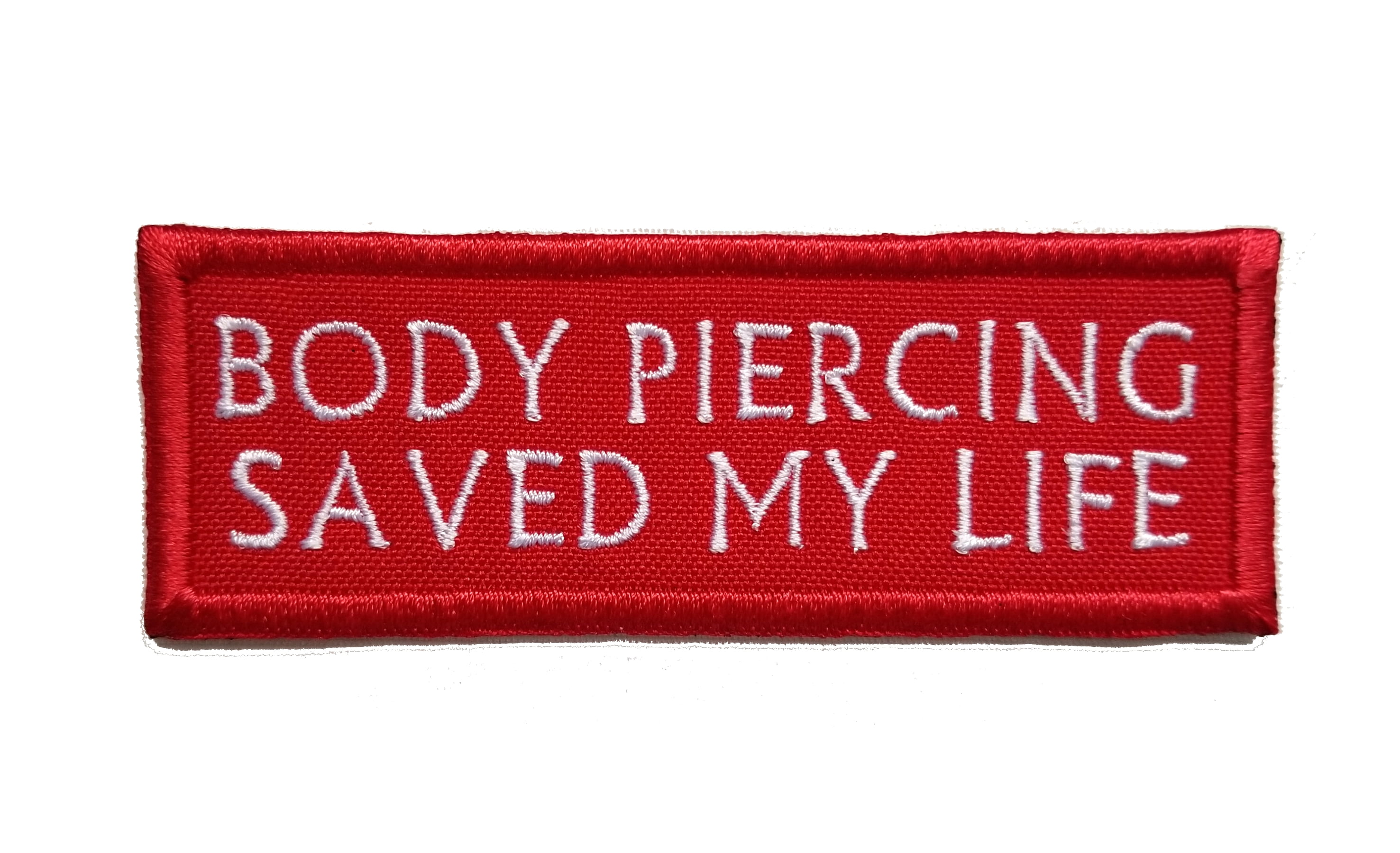 Christian Biker Patch Body Piercing Saved My Life Embroidered/Applique ...