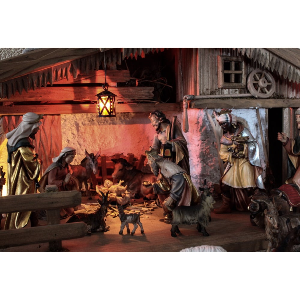 Christian Birth of Jesus Backdrops Chiristmas Holy Night Family Cross ...