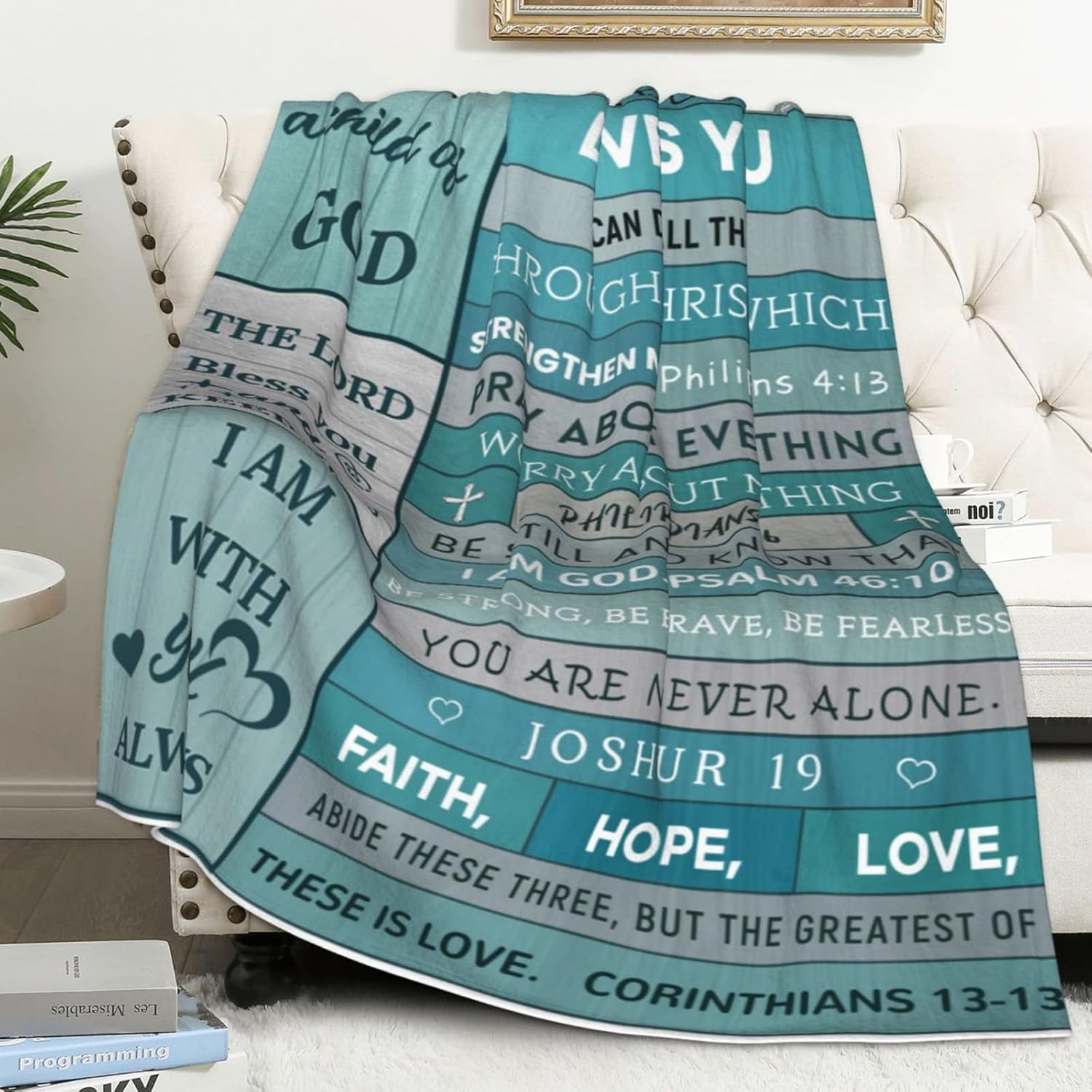 Christian Blanket Birthday Gifts for Women Men, Inspirational Scripture ...