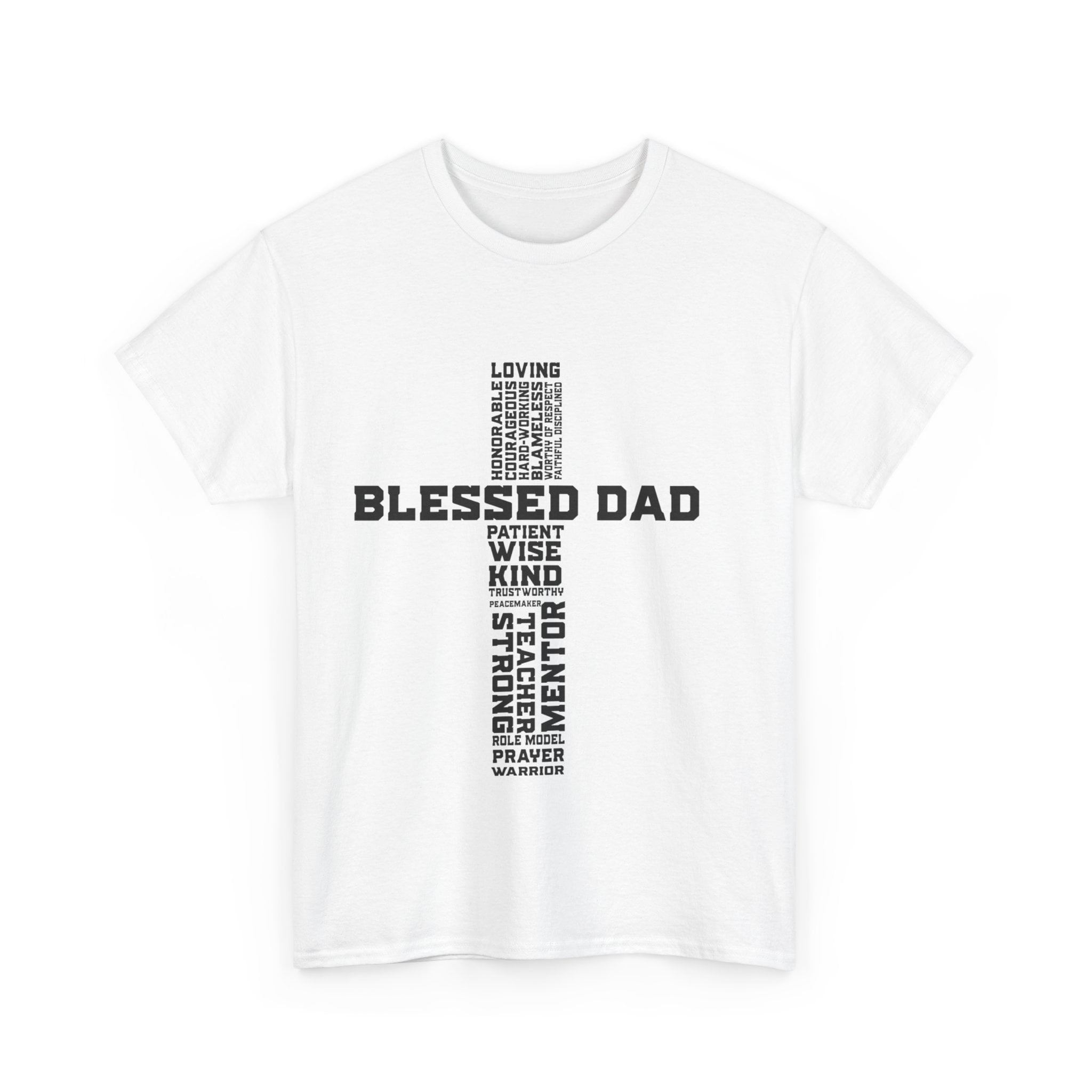 Christian Blessed Dad Cross Father's Day Shirt Faith Hope Love ID-0514 ...
