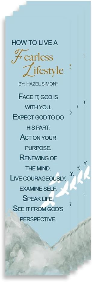 Christian Bookmark Packs | Page Marker Divider | How To Live A Fearless ...