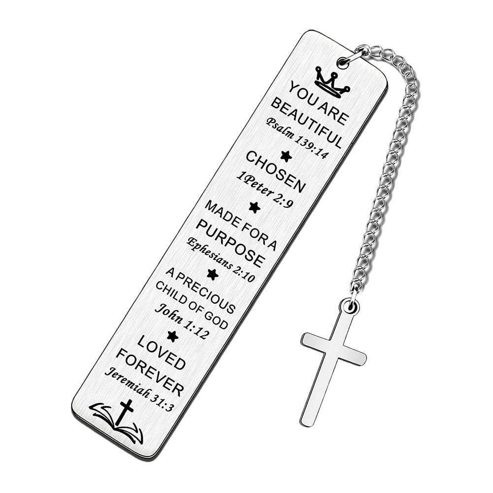 Christian Bookmarks Gifts Steel Bookmark for Women Inspirational Bible ...