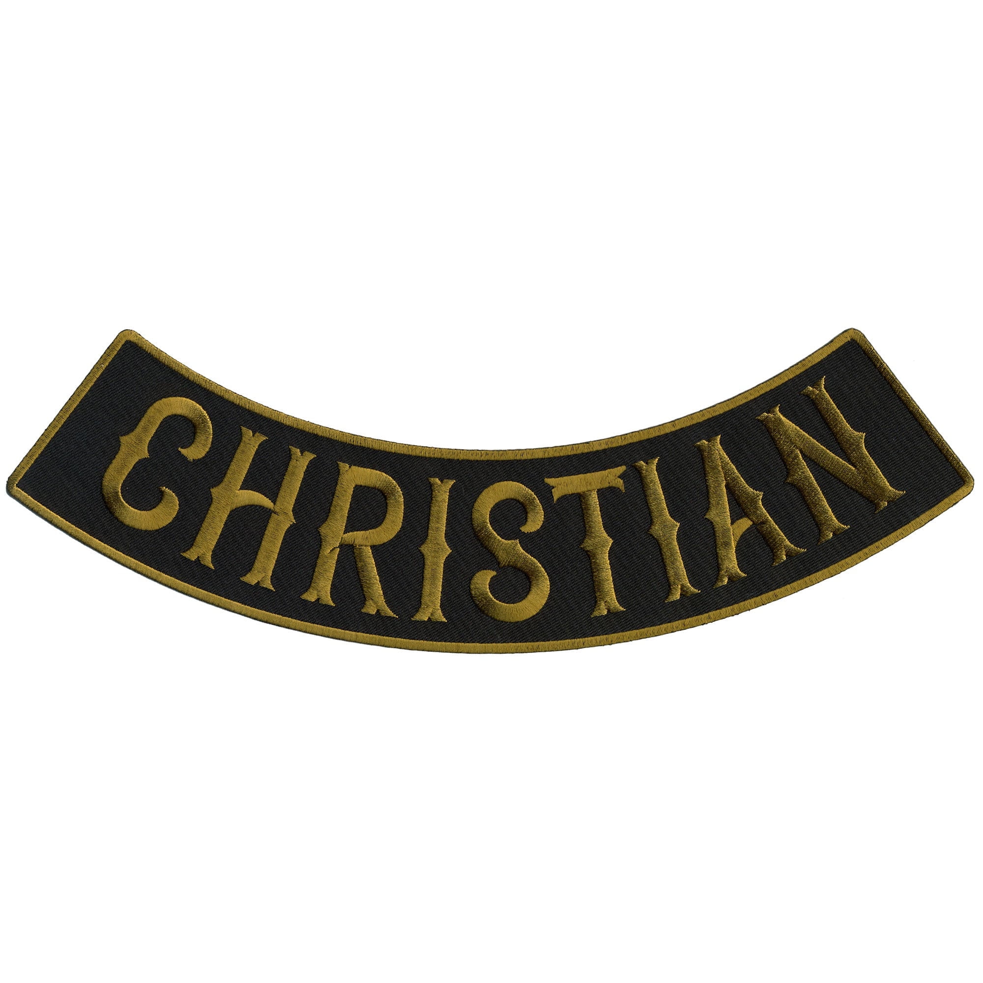 Christian Bottom Rocker Patch - High Thread Iron-on Heat Sealed Backing ...