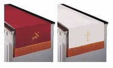Christian Brands 11765MR Reversible Communion Table Runner - Red/White ...
